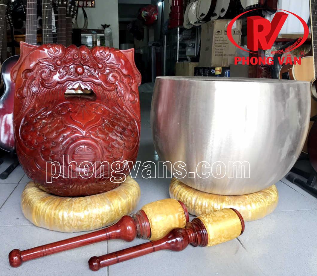 Chuông mõ tụng kinh Huế 8 tay = 50 cm