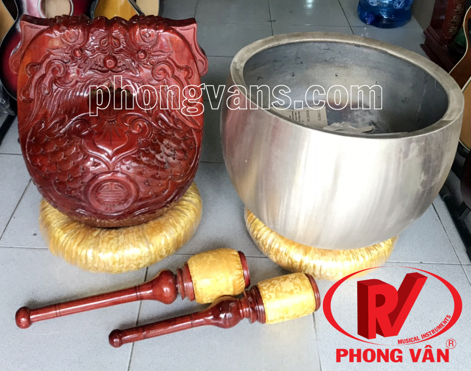 Chuông mõ tụng kinh Huế 8 tay = 50 cm