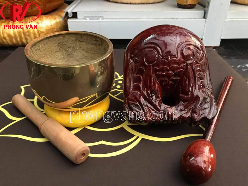 Bộ chuông mõ tụng kinh nhỏ - CHUÔNG TRỐNG PHONG VÂN